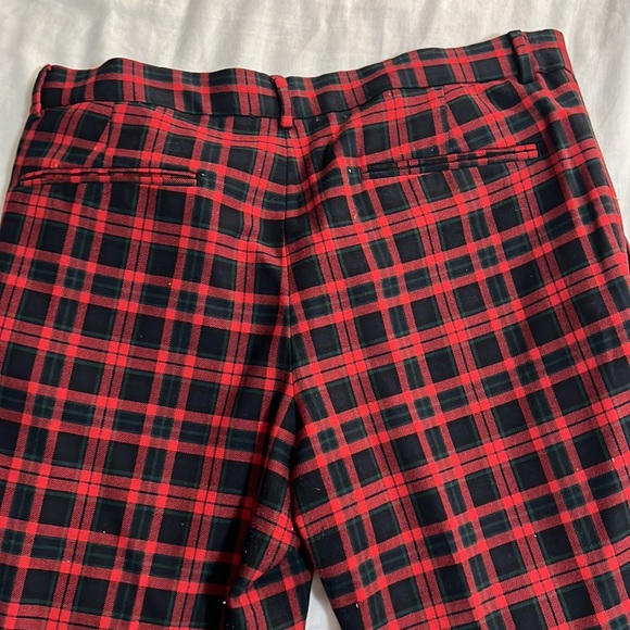 ASOS | Pants | Red Plaid Pants | Poshmark